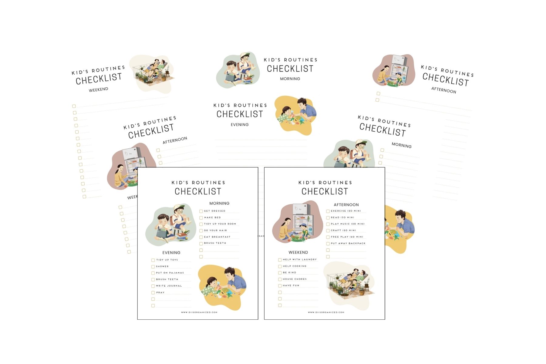 Kids' Routine Checklist - Di is Organized - Baltimore, MD